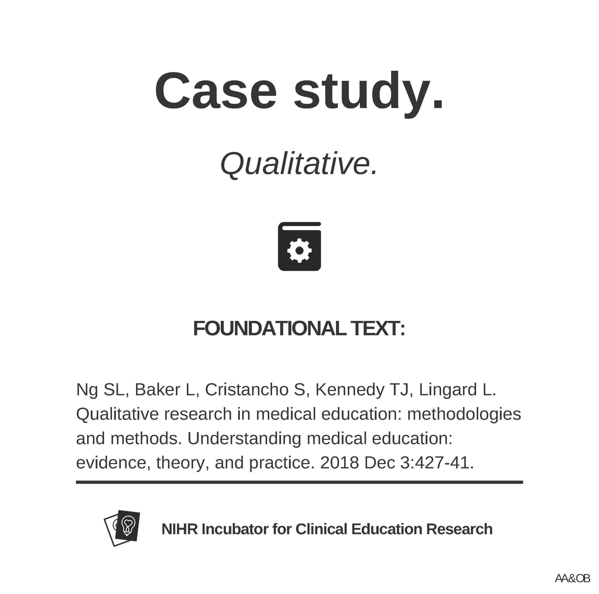 Case study - Incubator for Clinical Education Research